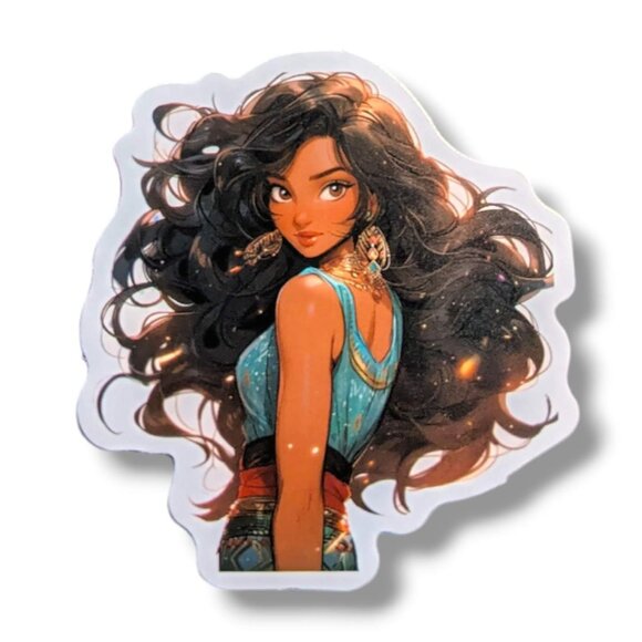 Disney | Office | Bohemian Princess Jasmine Vinyl Sticker 225 In | Poshmark